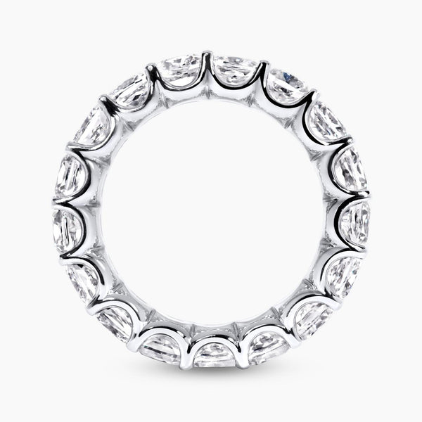 Platinum cushion cut diamond full circle ring – House of Cerrone